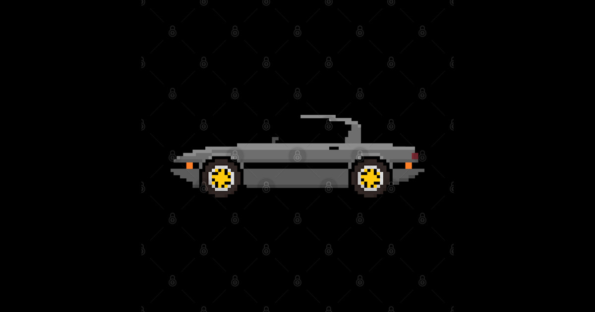 Mazda RX7 Pixelart - Cars - Sticker | TeePublic