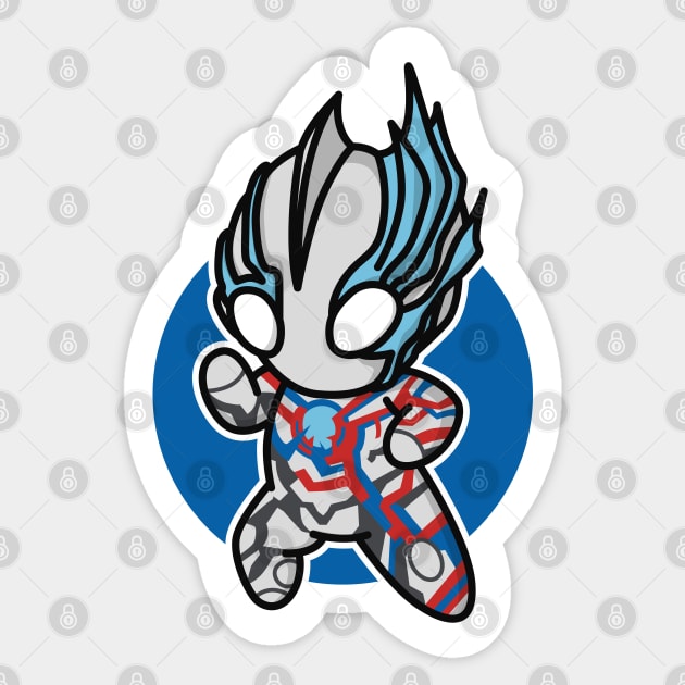 Ultraman Blazar Chibi Style Kawaii - Ultraman - Sticker | TeePublic