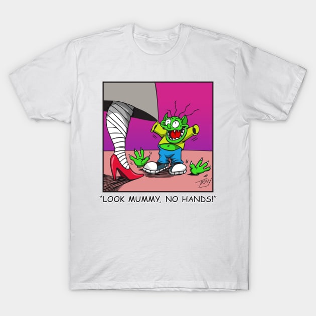 Look Mummy, No Hands! - Zombies - T-Shirt | TeePublic