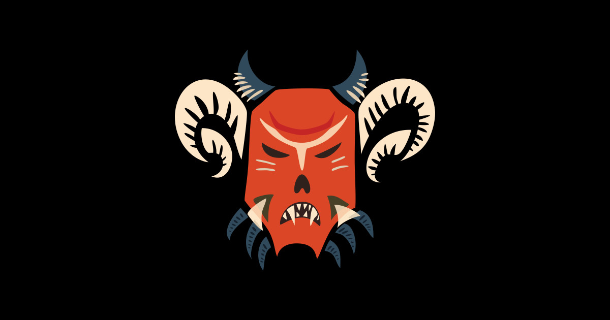 Kuker Evil Demon Mask - Demon - Posters and Art Prints | TeePublic