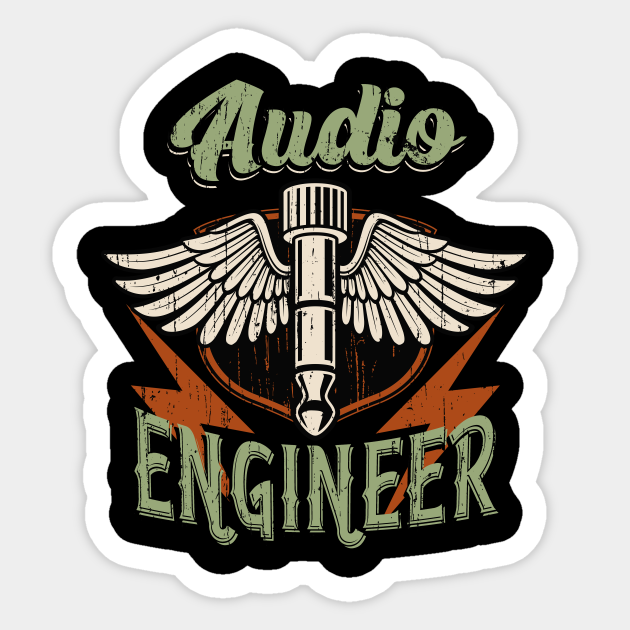 Audio Engineer Sound Technician - Music - Sticker | TeePublic
