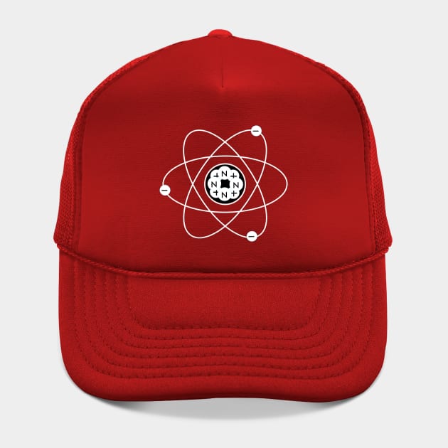 Black and White Atom Structure for Physics Science and Electrical ...