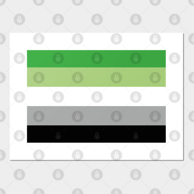 Flag of The Aromantic Pride - Aromanticism - Posters and Art Prints ...