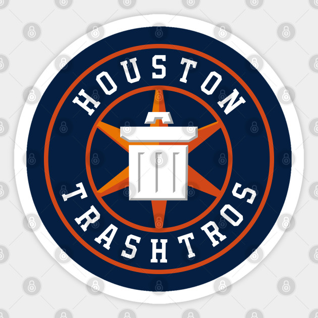 Houston Trashtros Circle Logo - Houston Astros - Sticker | TeePublic