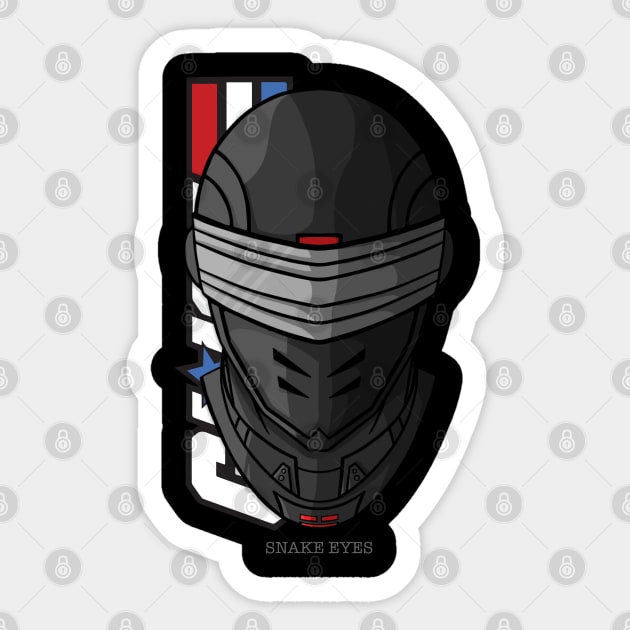 SNAKE EYES - Gijoe - Sticker | TeePublic