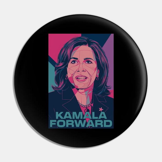 Kamala Forward - Kamala Forward - Pin | TeePublic