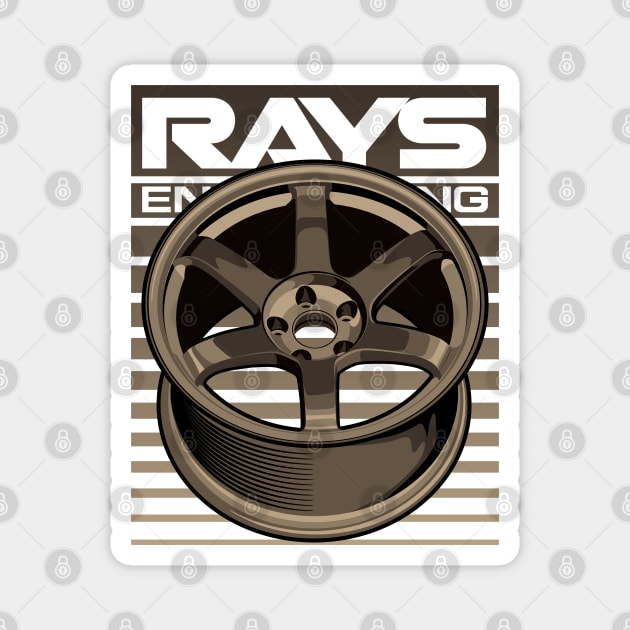 Volk Racing TE37 Wheel - Volk Racing Te37 - Magnet | TeePublic