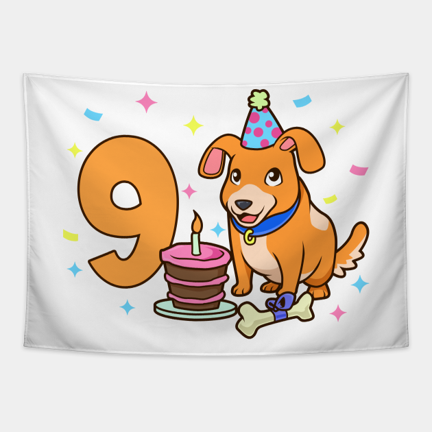 I am 9 with dog - kids birthday 9 years old - 9 Years Old Dog Birthday ...