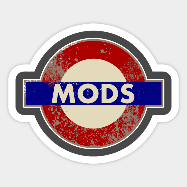 MODS METRO SIGN - Mods - Sticker | TeePublic