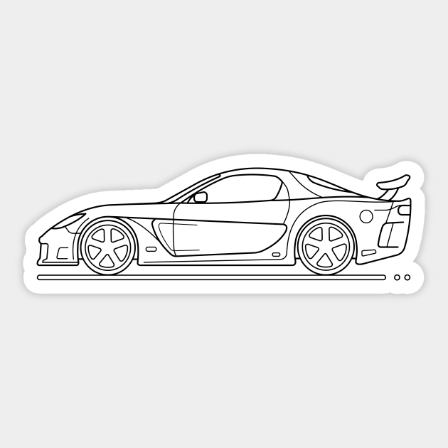 tokyo drift cars coloring pages