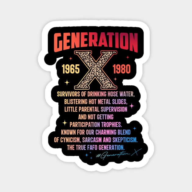 Tie Dye Generation X 1965 1980 Leopard Gen Xer Generation X ...
