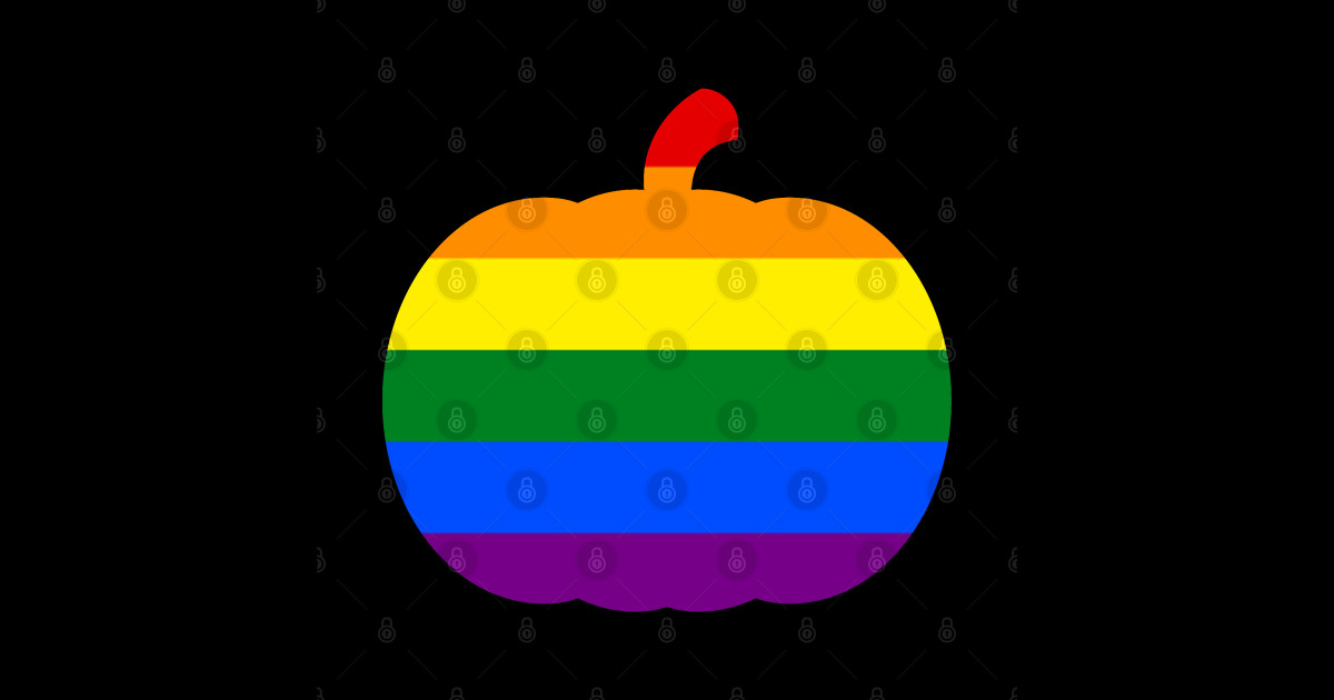 Halloween Pumpkin LGBT Flag Gay PRIDE Rainbow - Halloween Pumpkin Lgbt ...