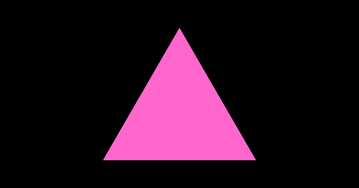 Pink Triangle - Pink Triangle - Sticker | TeePublic