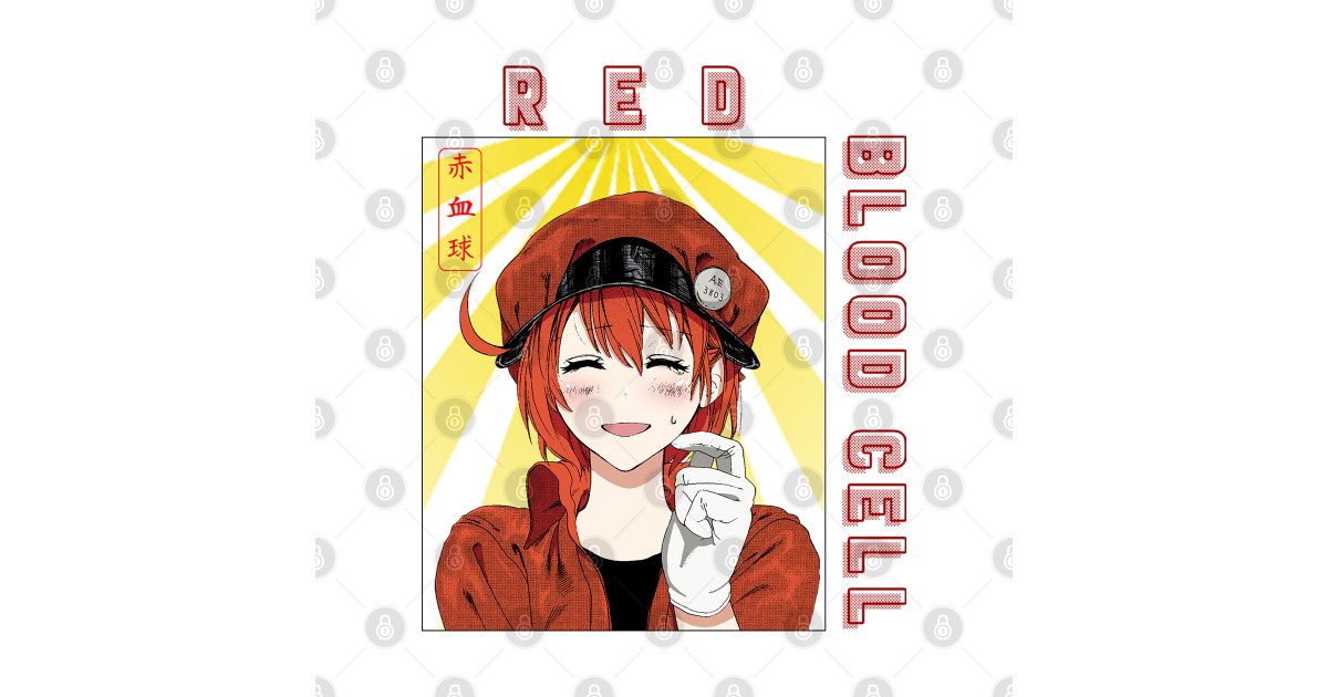 cells at work red blood cell with BACK PRINT - Red Blood Cell - Kids T ...