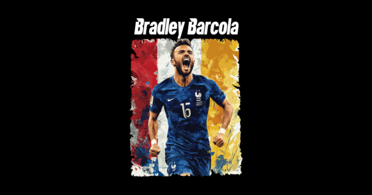 BRADLEY BARCOLA FRANCE FOOTBALL FAN ART - Bradley Barcola France ...