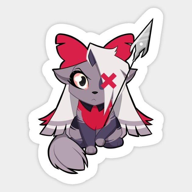 Vaggie the Cat - Hazbin Hotel - Sticker | TeePublic
