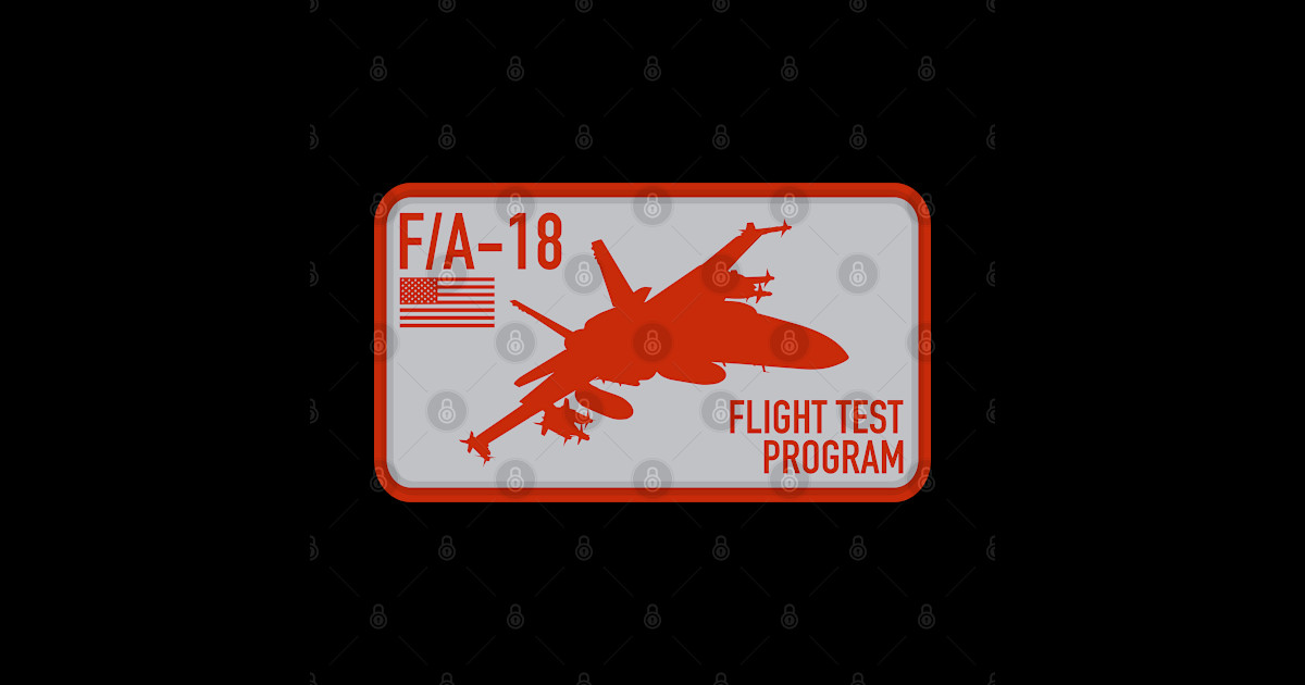F/A-18 Hornet Flight Test Patch - F18 Hornet Fighter Bomber - Sticker ...