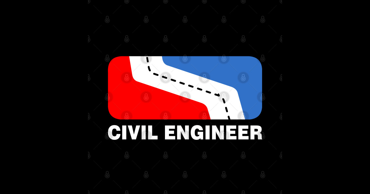 Civil Engineer League White Text - Civil Engineers - Sticker | TeePublic