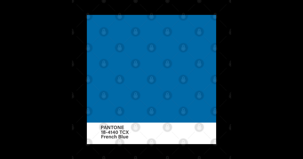 pantone 18-4140 TCX French Blue - Pantone Color - Sticker | TeePublic