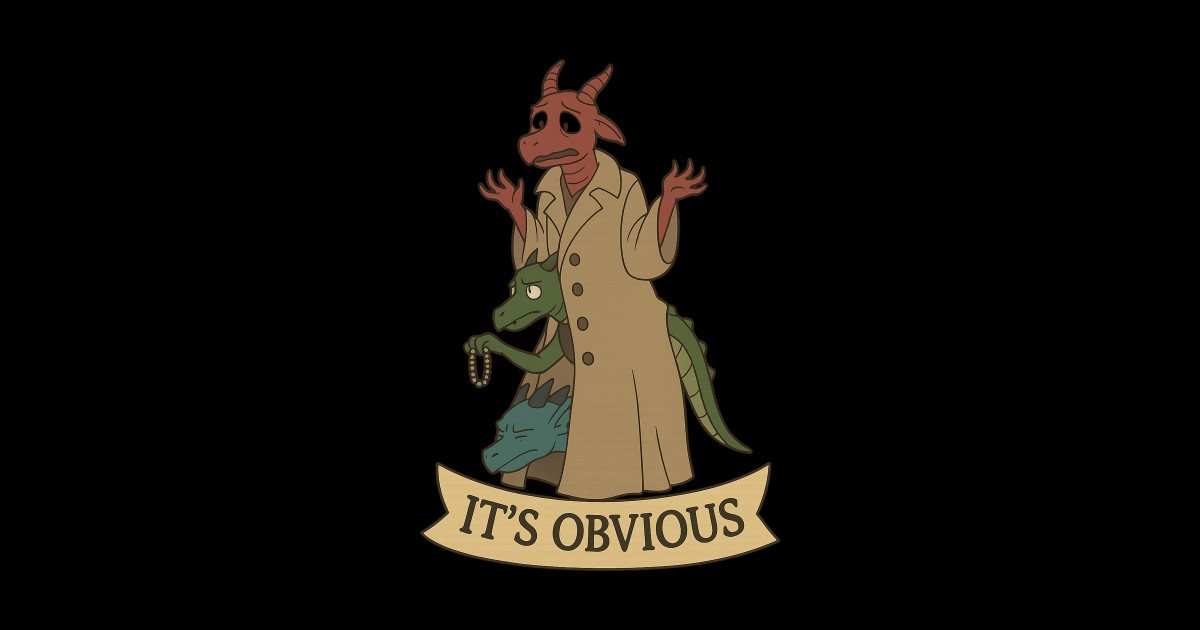 Kobolds in a Trench Coat – It's Obvious - Kobold - Sticker | TeePublic