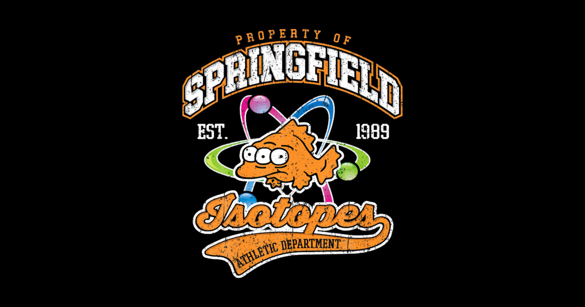Vintage Property Of Springfield Isotopes - Happy Birthday - Sticker ...
