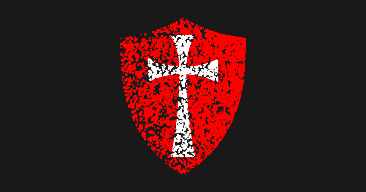 Knight Templar Crusader Distressed Red Cross - Templar Knights ...