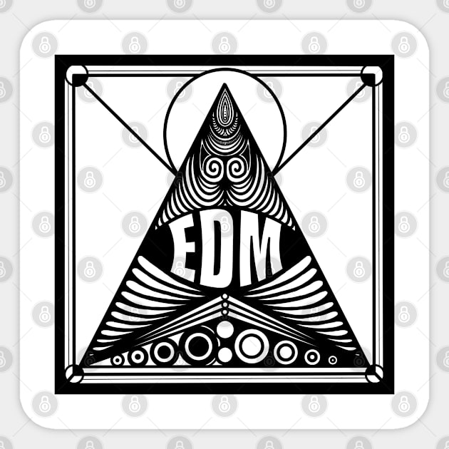 EDM Ascencion hand drawn - Edm - Sticker | TeePublic