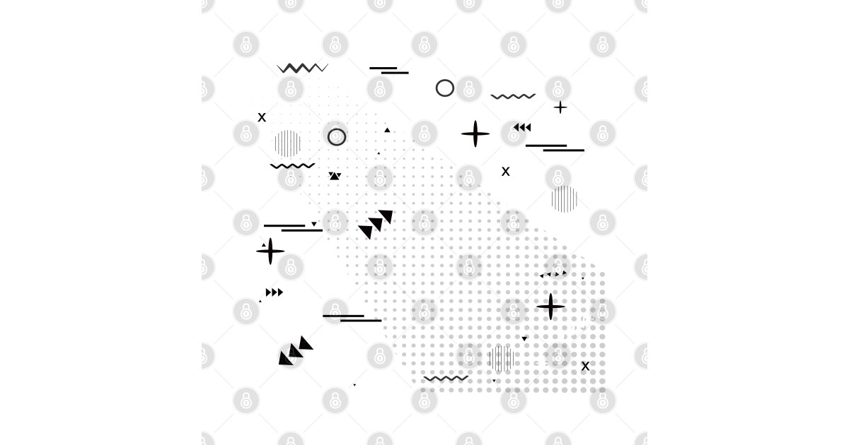 Symbols of many different shapes in black color - Symbols Of Many ...