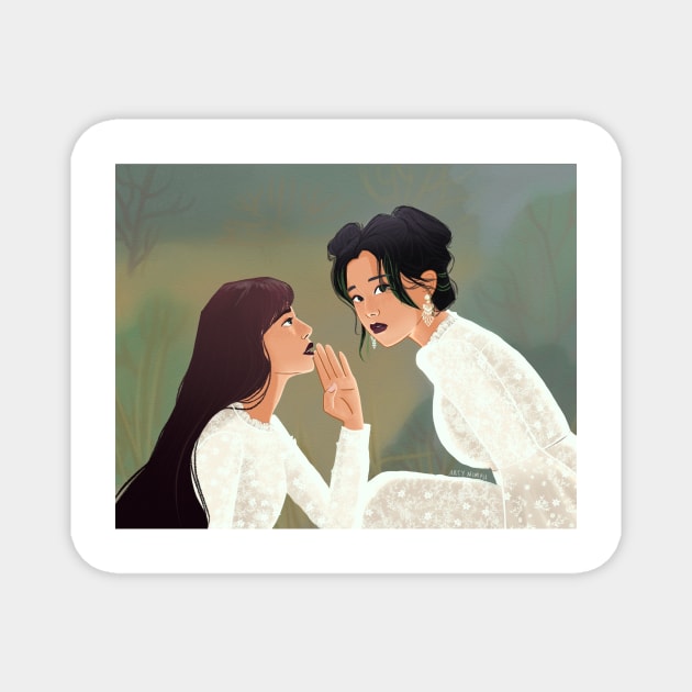 Red Velvet Joy and Seulgi Psycho Fanart - Red Velvet - Magnet | TeePublic