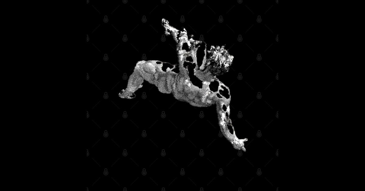 Falling Man Statue - Statue - Sticker | TeePublic