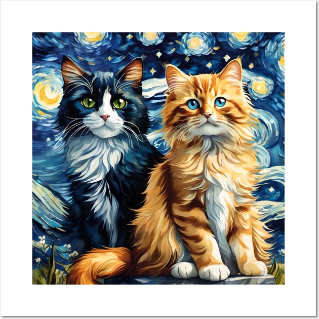 Van Gogh's cats - Van Goghs Cats - Posters and Art Prints | TeePublic
