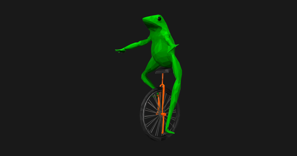 Dat Boi: frog on unicycle - Meme - Hoodie | TeePublic