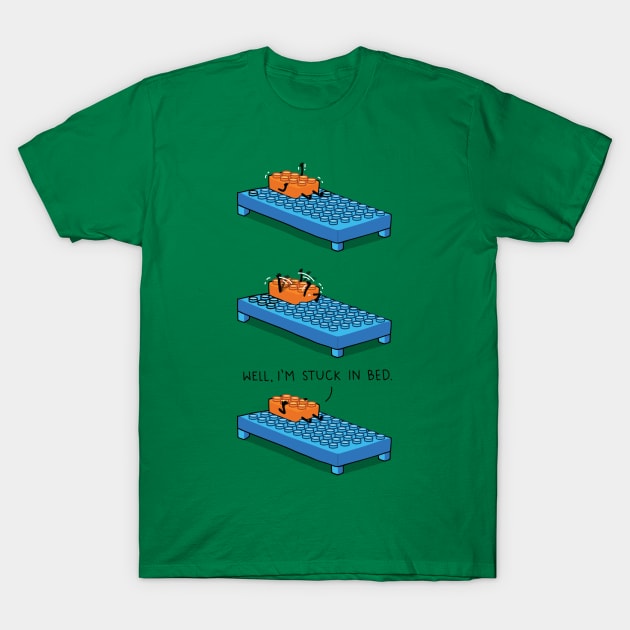 Stuck in Bed - Lego - T-Shirt | TeePublic