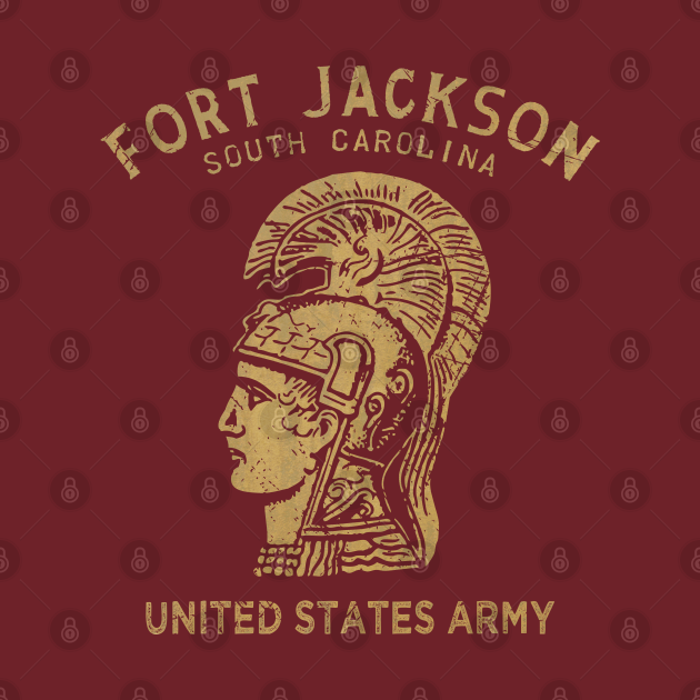 Fort Jackson Vintage Emblem V01 - Fort Jackson - T-Shirt | TeePublic
