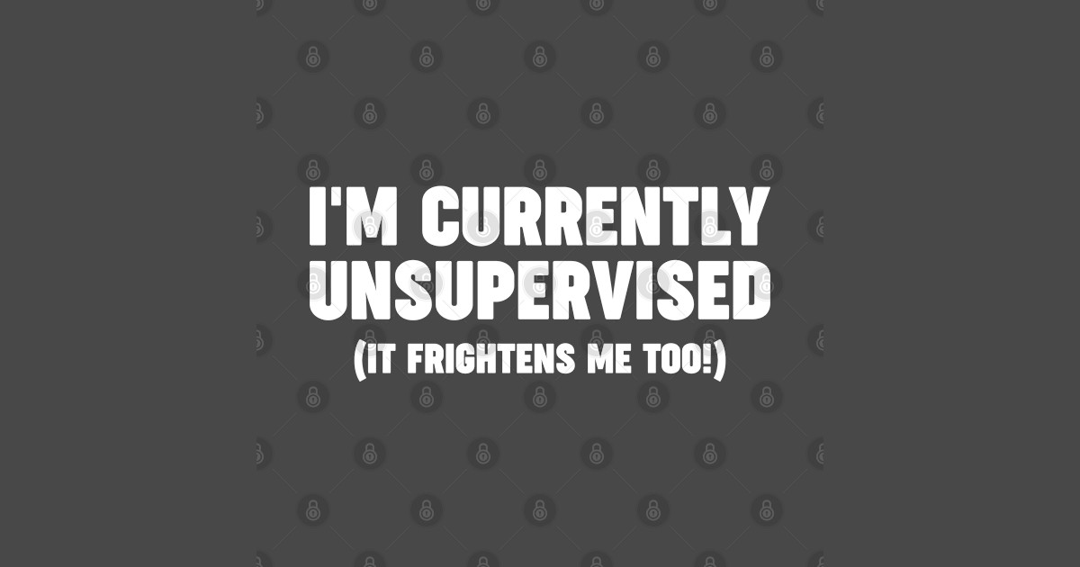 I'm Currently Unsupervised - It Frightens Me Too! Funny Design - Funny ...