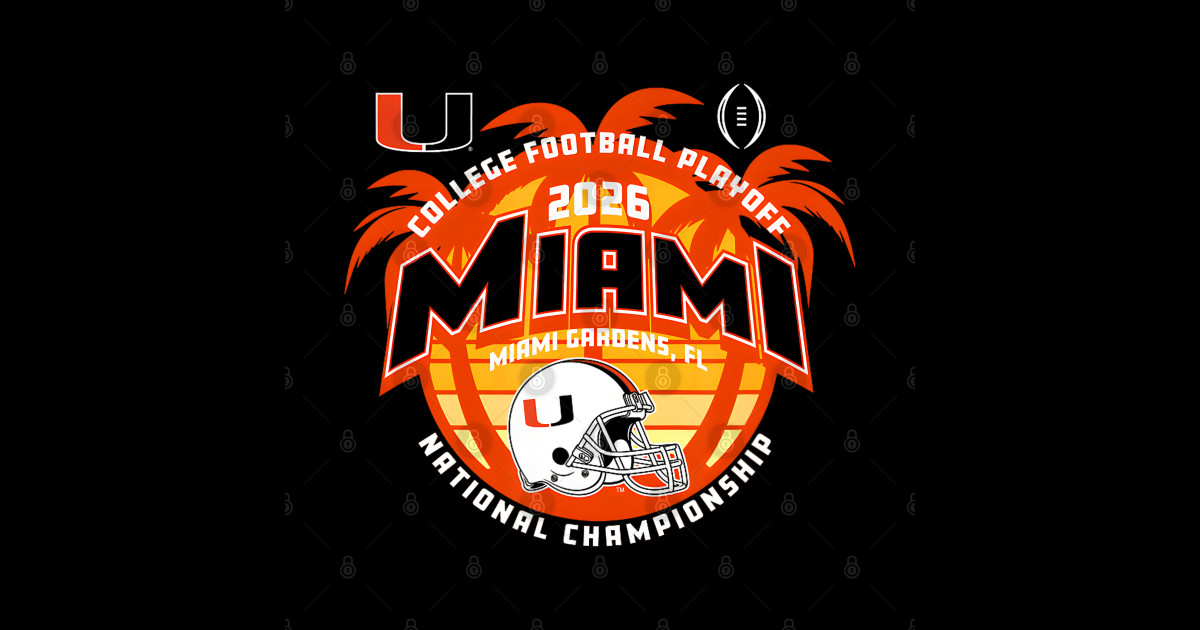 Miami Hurricanes National Championship Cfp 2026 Green - Miami ...