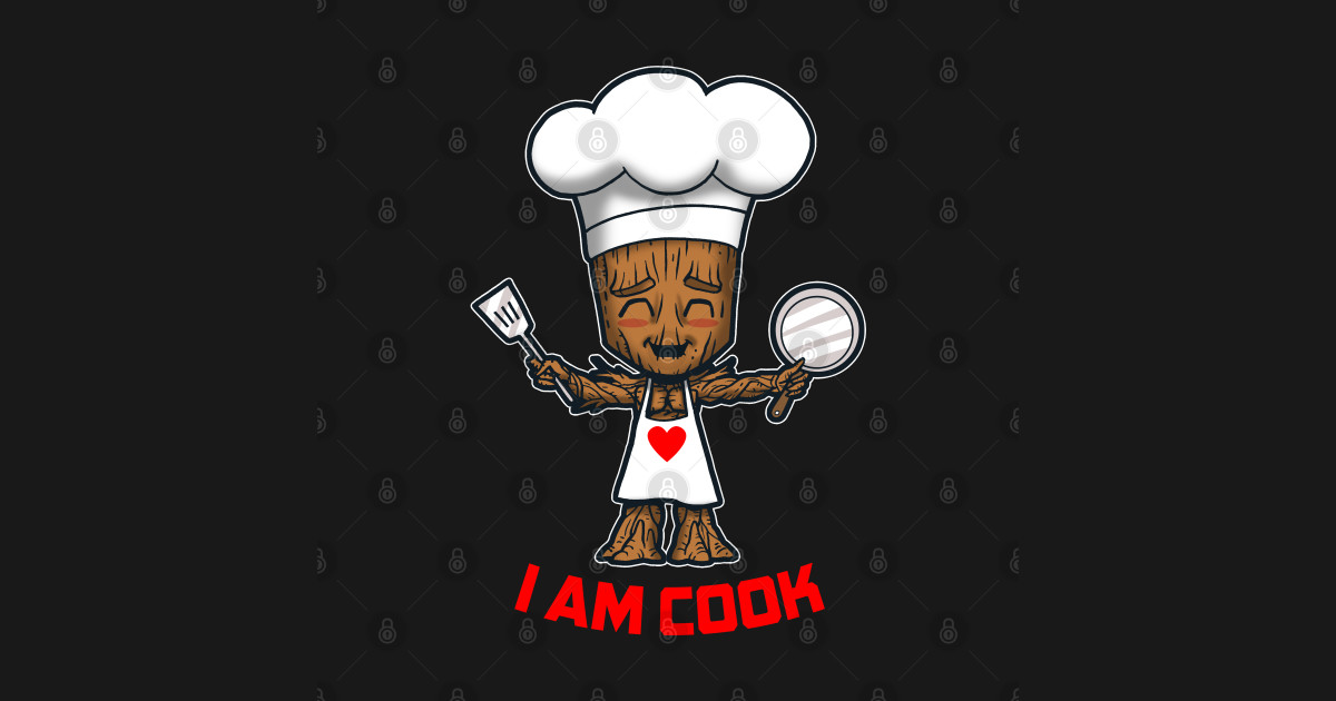 Cute Superhero Alien Cook - Cooking Chef - T-Shirt | TeePublic