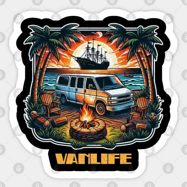 Chevy express vanlife - Camper Van - Sticker | TeePublic