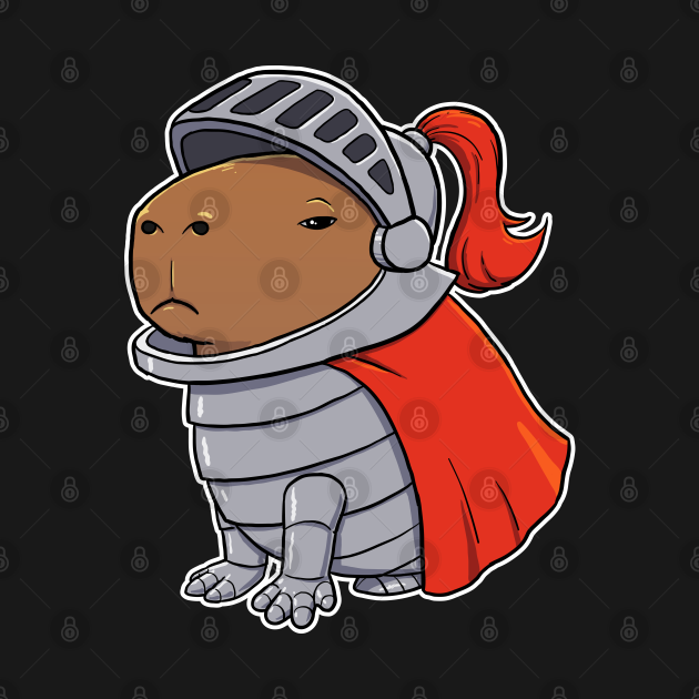 Capybara Knight Costume - Capybara - T-Shirt | TeePublic