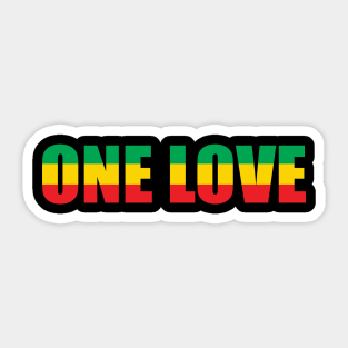 One Love Stickers for Sale | TeePublic