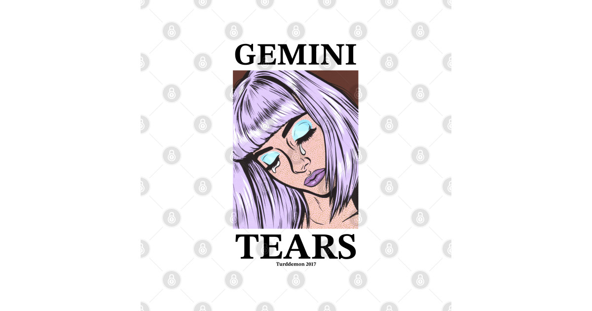 Gemini Tears comic girl - Sad Girl - T-Shirt | TeePublic