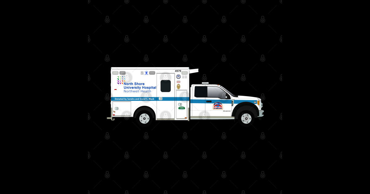 North Shore F350 AEV Ambulance - North Shore Ambulance - Sticker ...