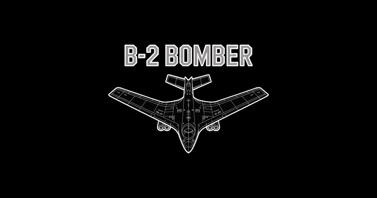 B-2 Bomber Aircraft Schematic Military Stealth Bomber B2 - Bomber ...