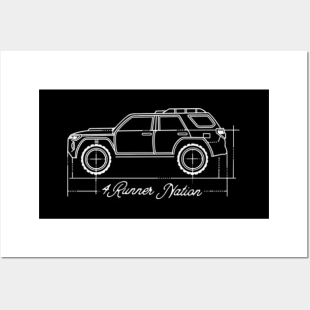 4Runner Nation 5Th Gen 4R Blue - 4runner Nation - Posters and Art ...