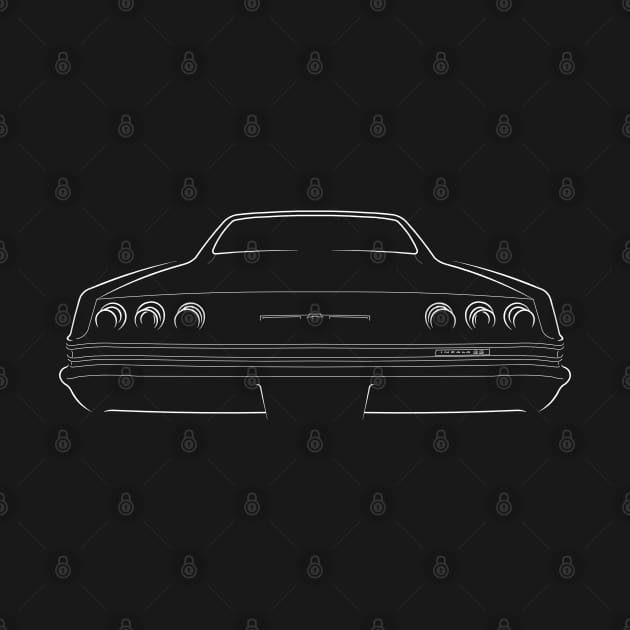 1965 Chevy Impala SS - Stencil - Impala - T-Shirt | TeePublic