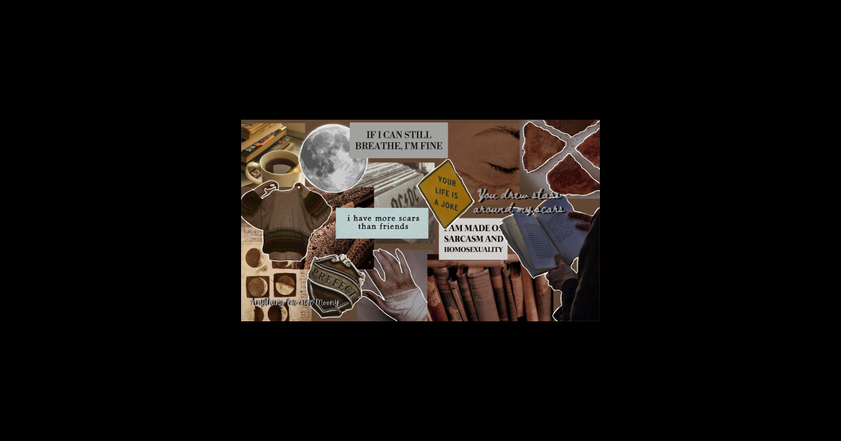 Remus Lupin aesthetic - The Maruaders Era - Sticker | TeePublic