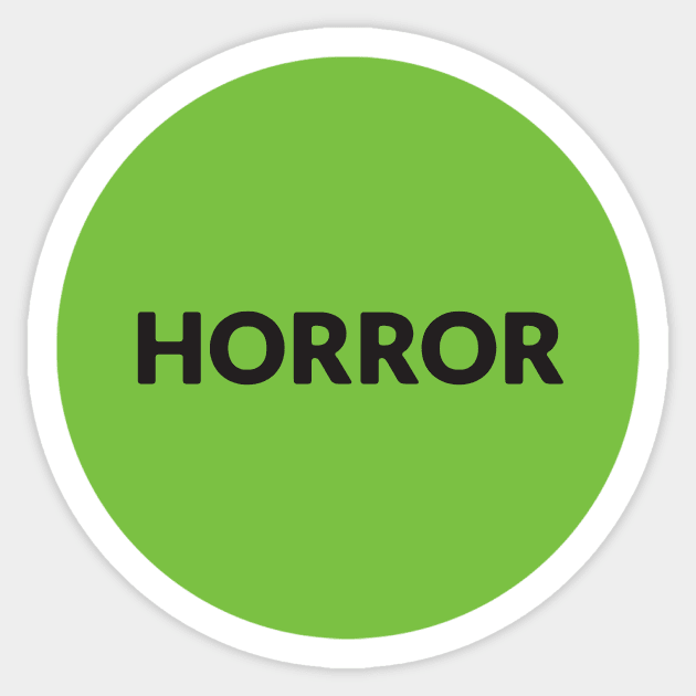 Horror VHS label - Horror Vhs - Sticker | TeePublic
