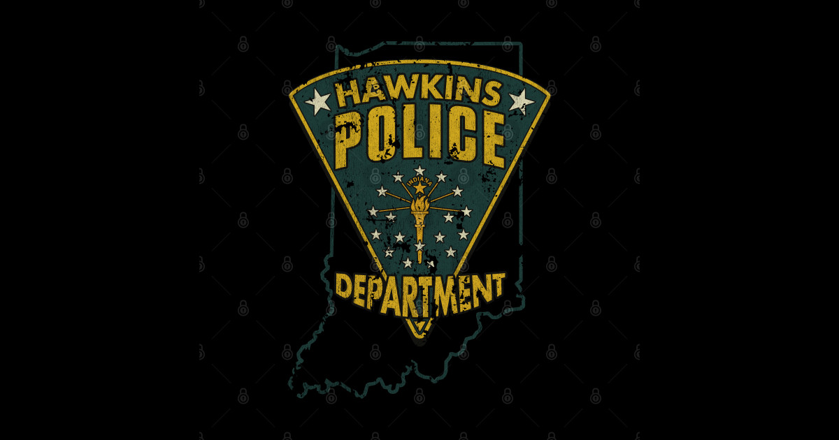 Hawkins Police Department - Stranger Things - T-Shirt | TeePublic