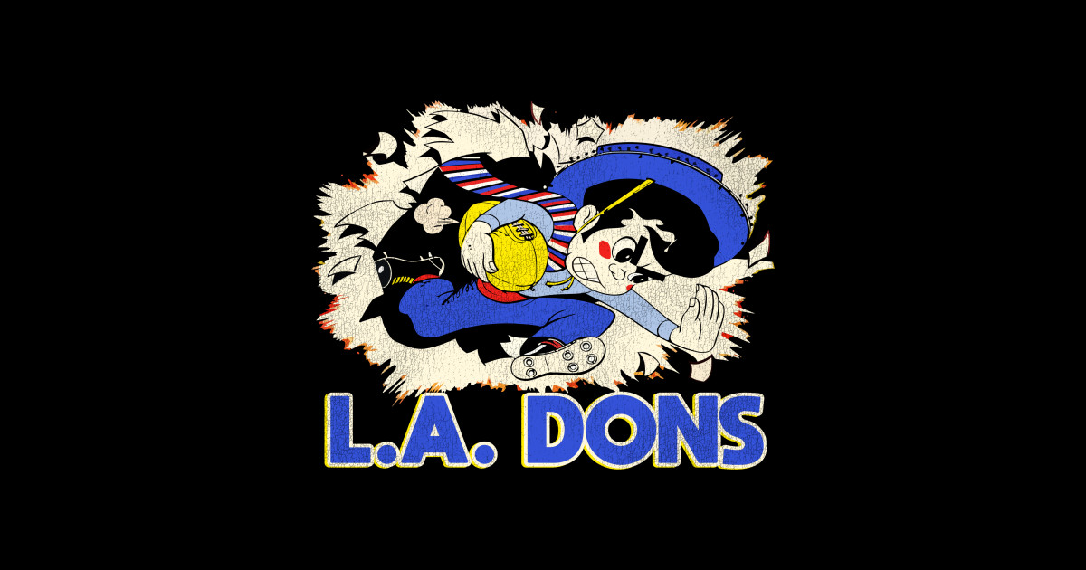 Defunct Los Angeles Dons Football Team - Football - Sticker | TeePublic