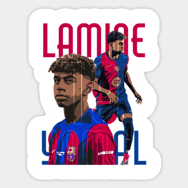 Lamine Yamal T-Shirt - Lamine Yamal - Sticker | TeePublic